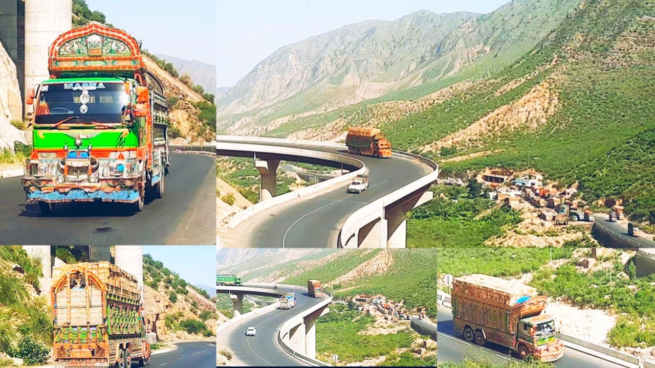 Check Out These Beautiful Roads | Pakistani Lorries | Steel Bridge ...