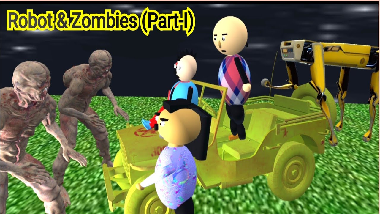 Dabbu's Robots & Zombies (Part-I) | Horror Story | Zombies Story | 3D ...