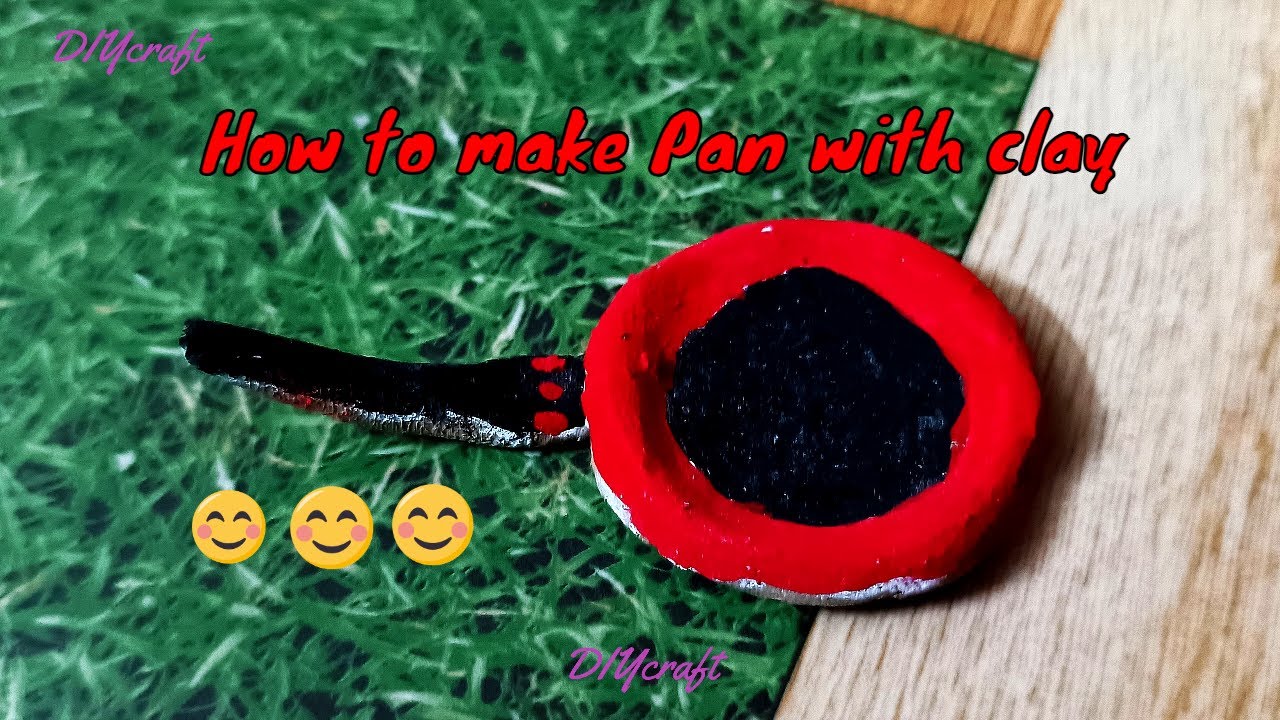 How to make Pan with clay - YouTube