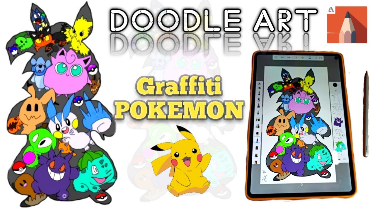 DOODLE ART DRAWINGS | POKEMON GRAFFITI | POKEMON CHARACTERS | Ar ...