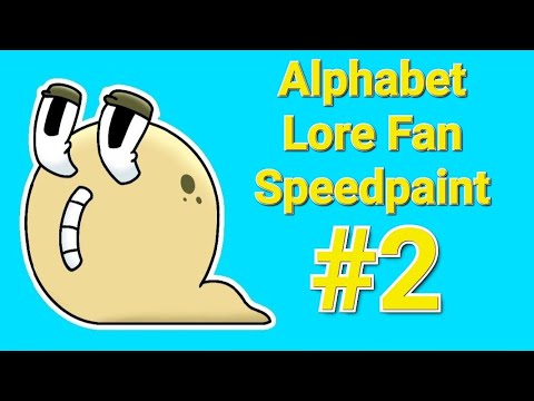 Q Fan Art (Alphabet Lore Speedpaint) - YouTube