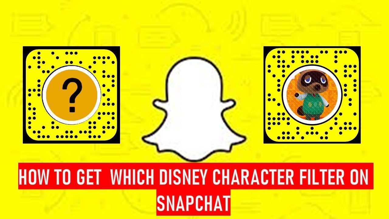 HOW TO GET WHICH DISNEY CHARACTER FILTER ON SNAPCHAT - YouTube