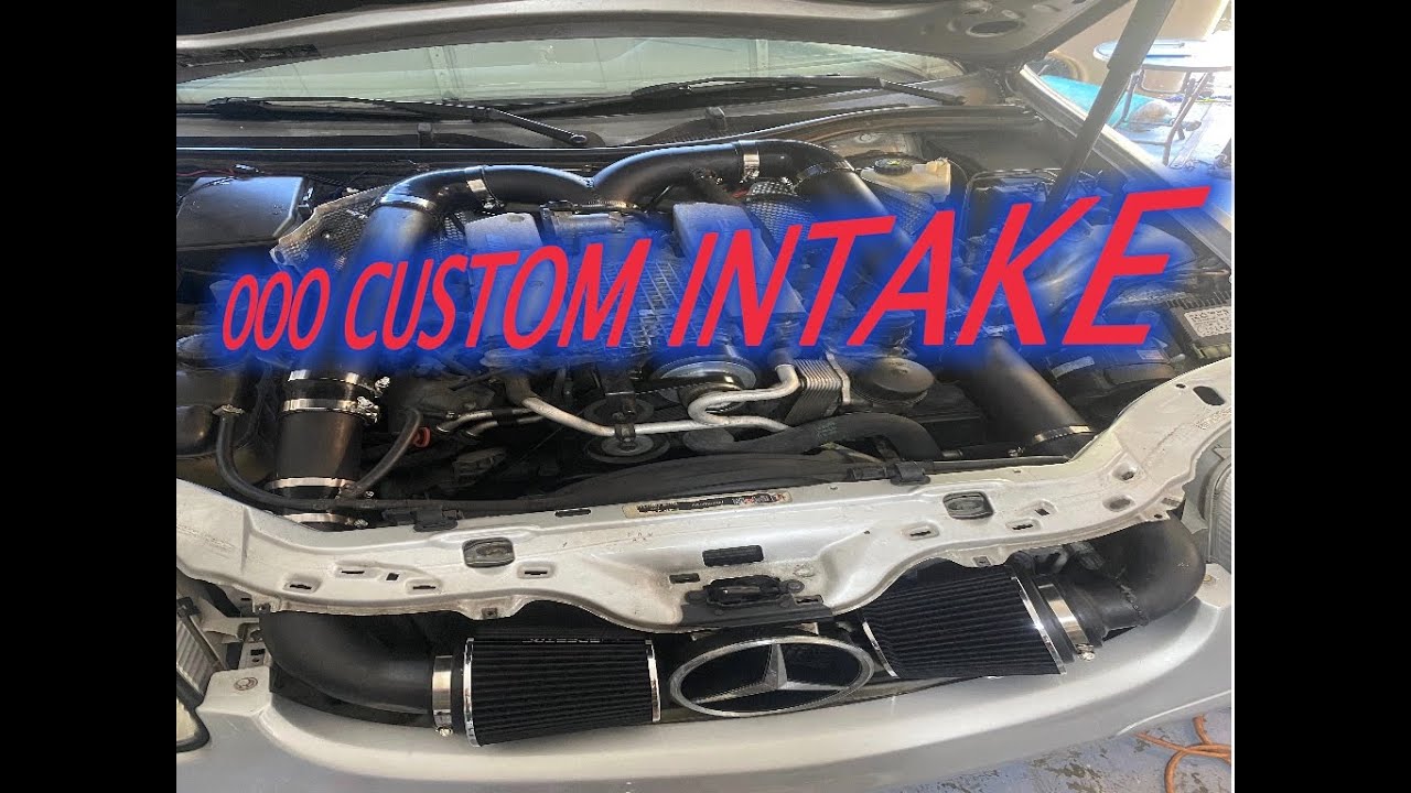 SLK32 AMG GETS CUSTOM INTAKE - YouTube