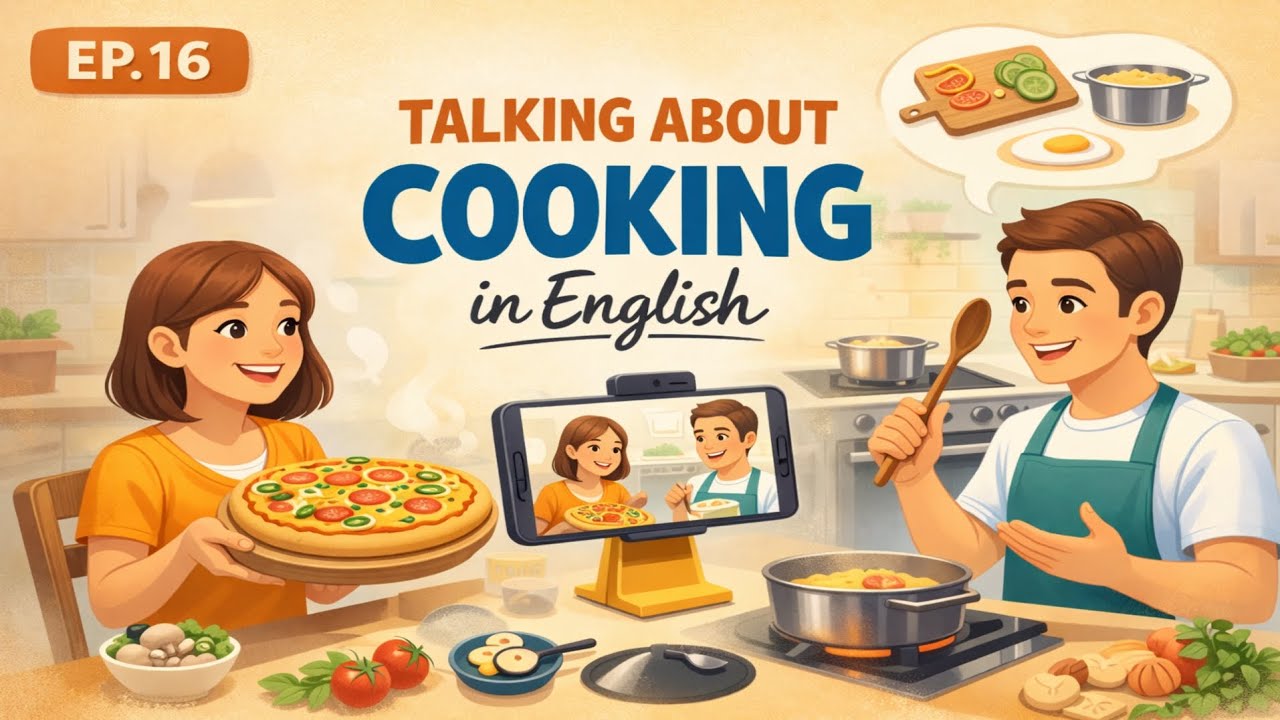 Let’s Talk About Cooking in English (Real Life Conversation) # ...