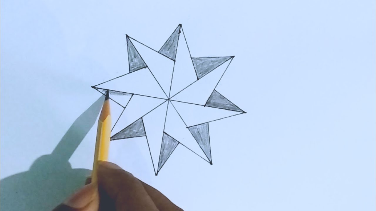 Star ️ Polygon Drawing Easily ।।Step by step Easy and Quick Drawing ...