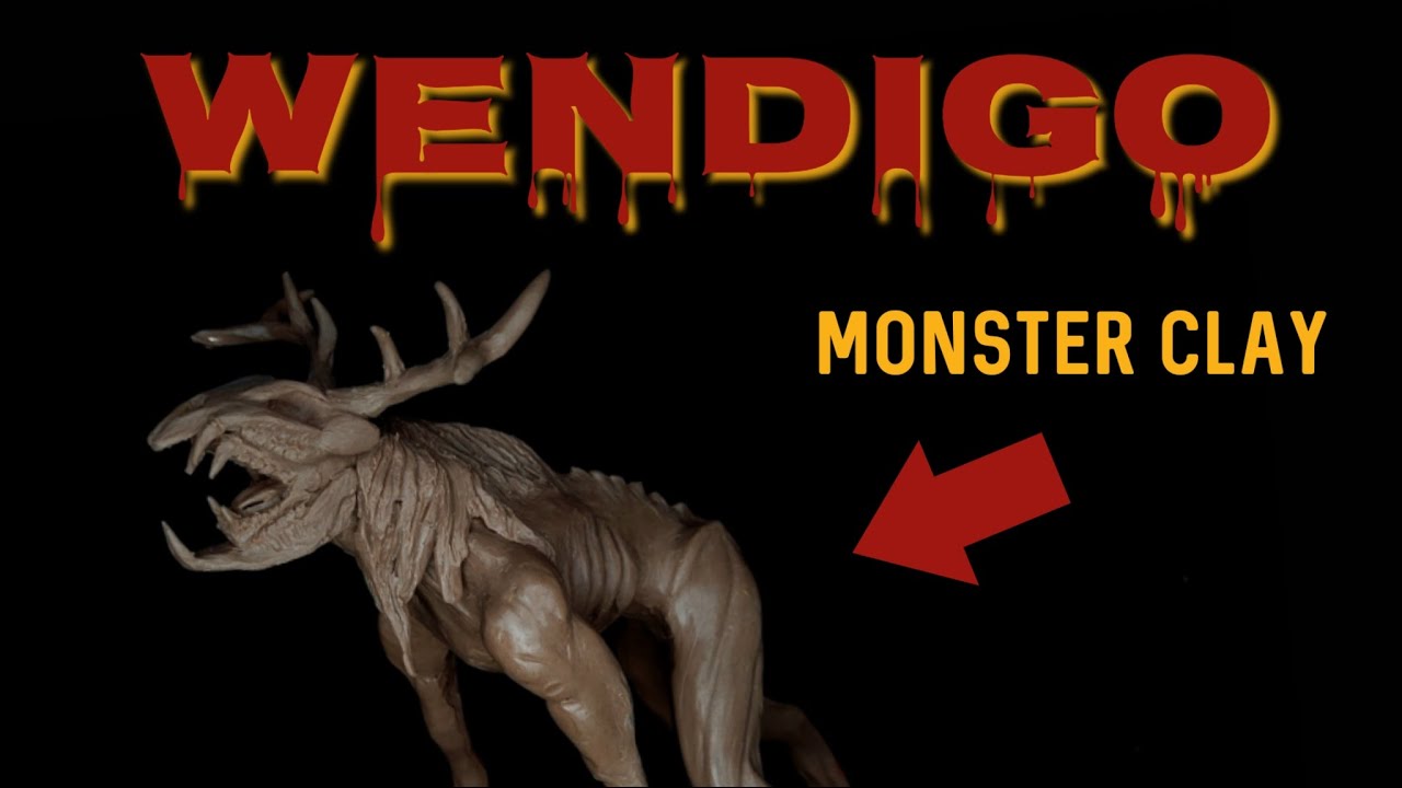 Monster Clay Wendigo Study - YouTube