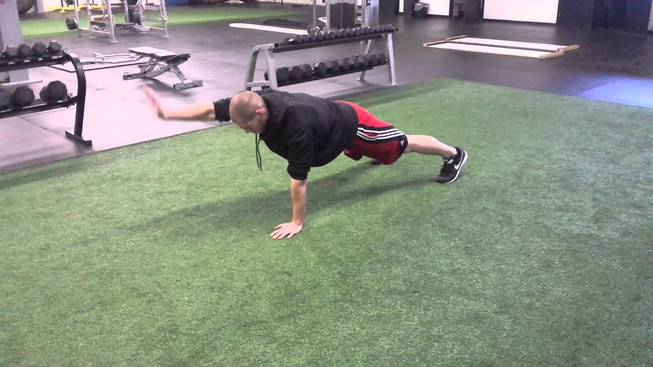 Straight arm Plank w/ Reach - YouTube