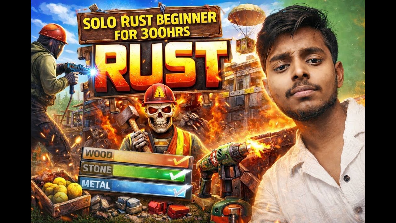 SOLO RUST AS A 200 HR BEGINNER | PLAYING RUST 18 HRS STRAIGHT - YouTube