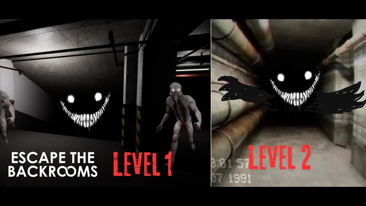 How to beat level 1 + level 2 in escape the backrooms - YouTube