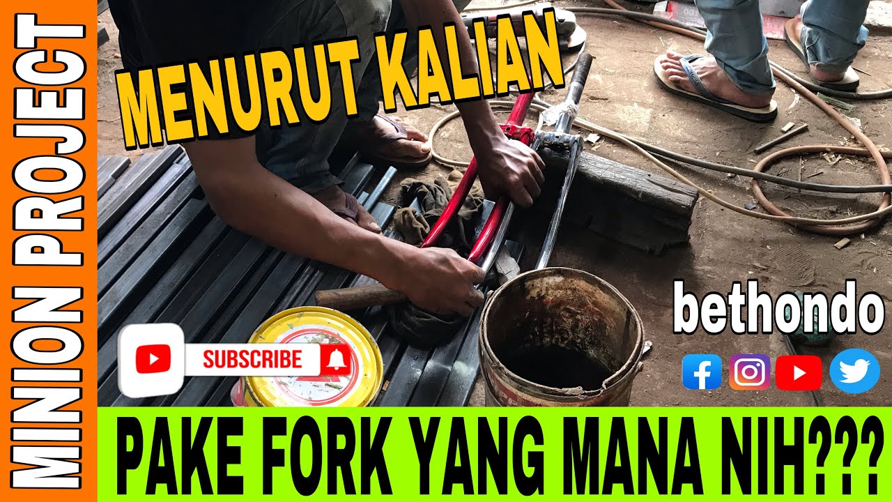 MINION PROJECT FORK 700c CUSTOM - YouTube