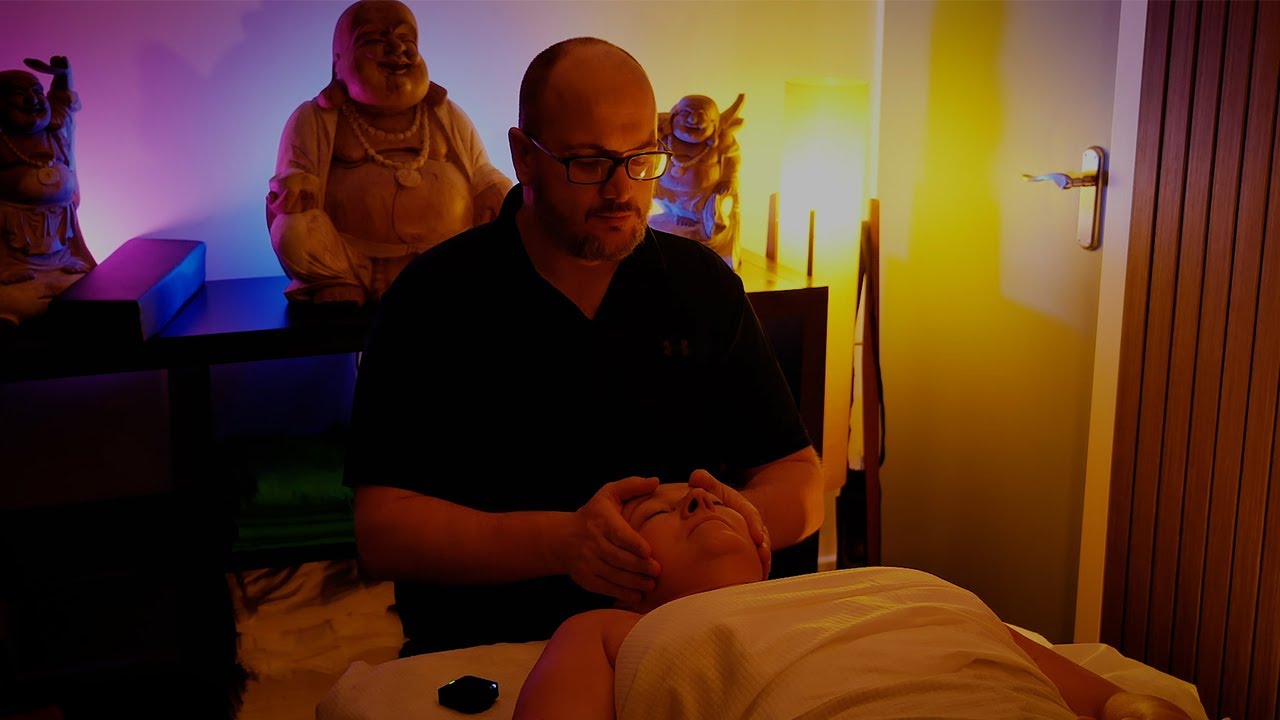 ASMR Head, Neck & Chest Massage to ease Shoulder Pain! [No Talking ...