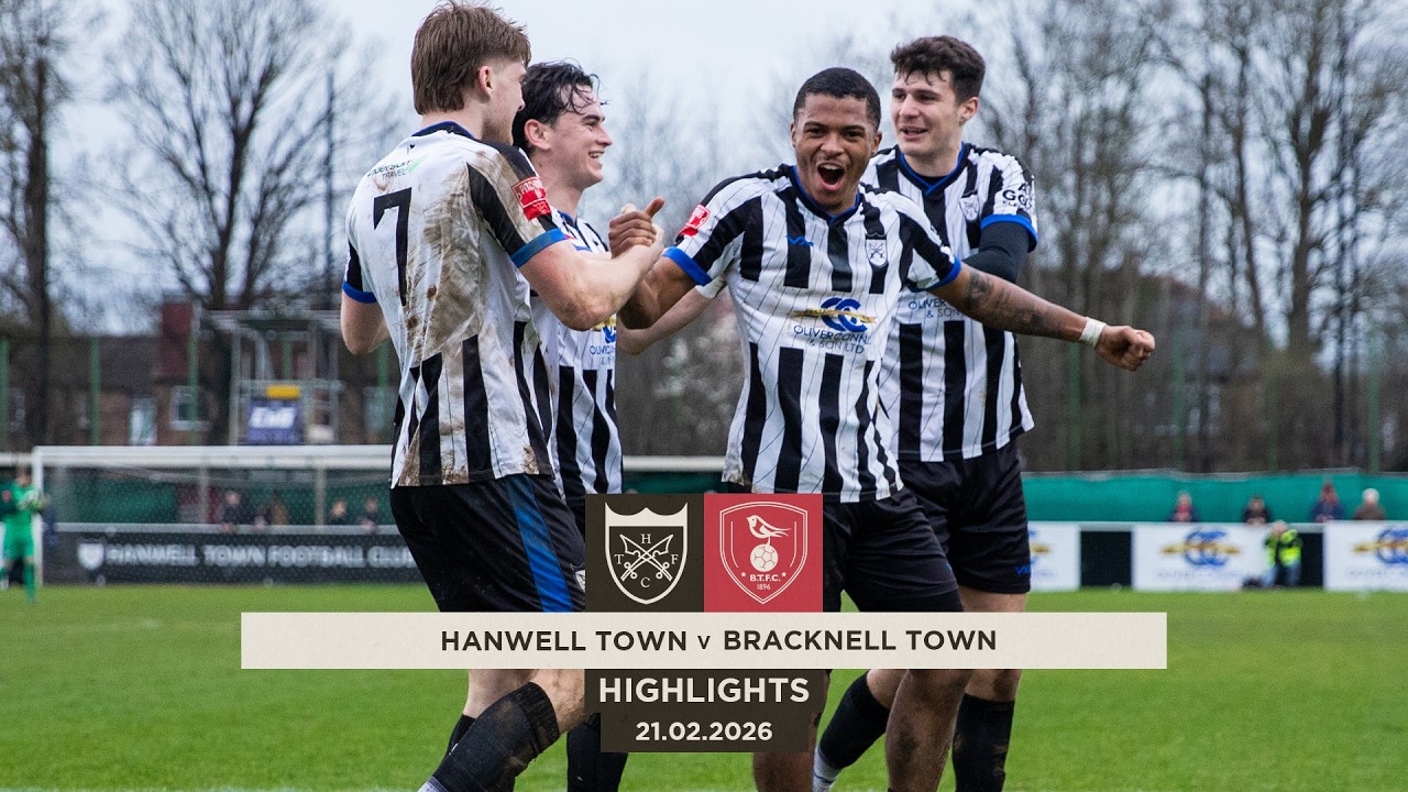 THREE POINTS AT HOME - Hanwell Town v Bracknell Town - Highlights - YouTube