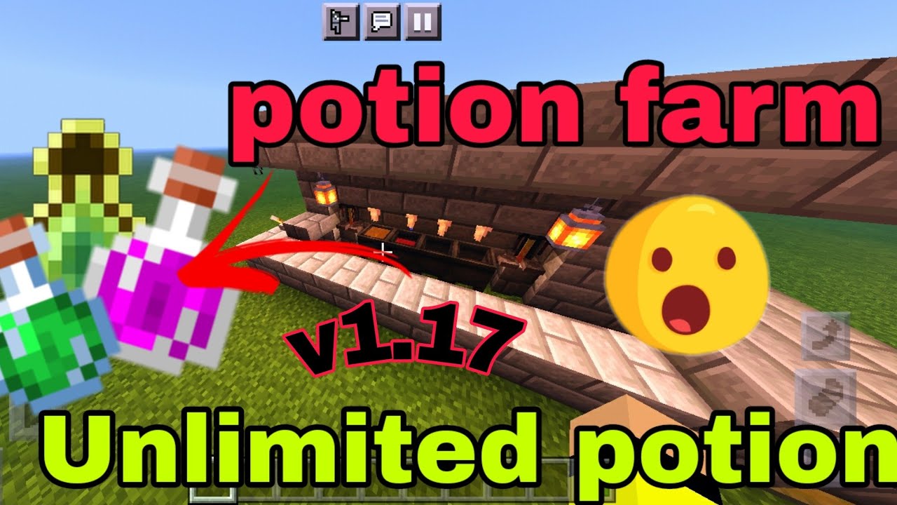 #minecraft how to make unlimited potion farm in mobile - YouTube