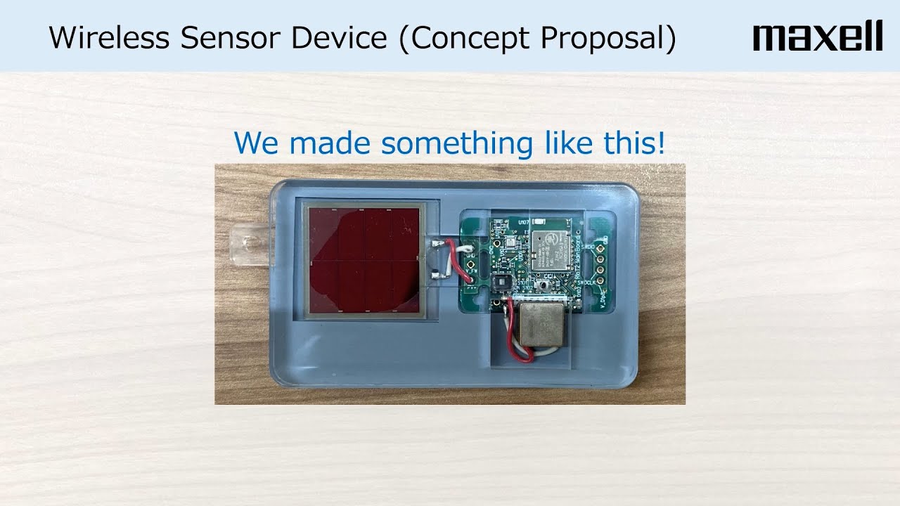 Wireless Sensor Devices Using Maxell’s All-Solid-State Batteries ...