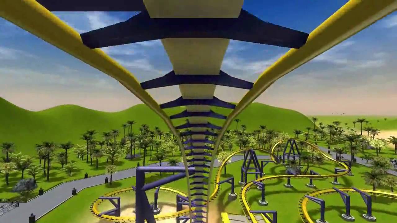 RCT3 Roller Coaster Tycoon 3- Glider - YouTube
