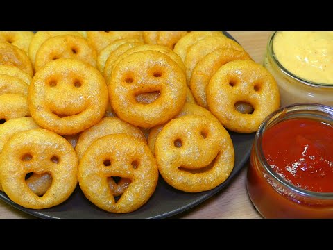 Emoji patates gülen ve peynir sosu