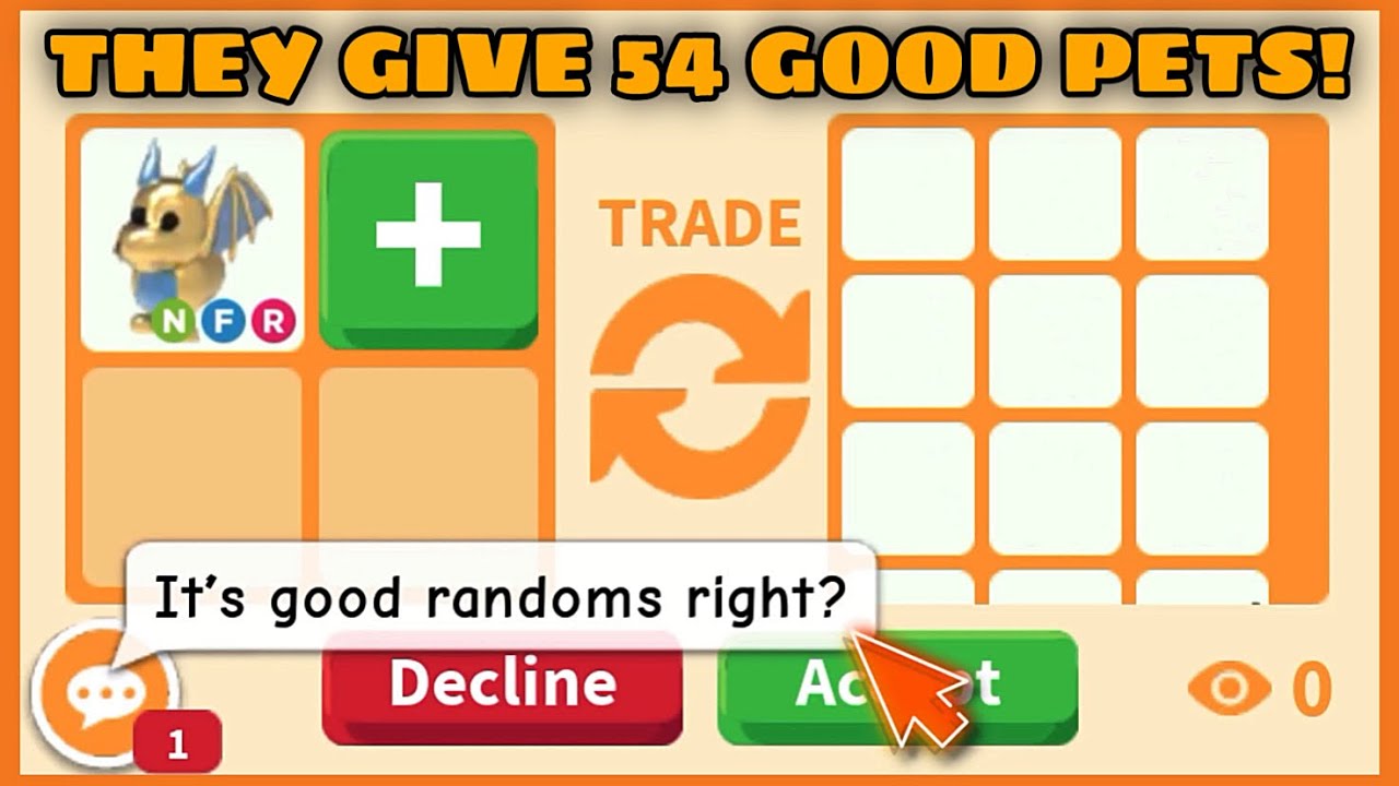 🔥😱 THEY GIVE 54 GOOD RANDOM PETS JUST FOR MY NEON GOLDEN DRAGON! in # ...