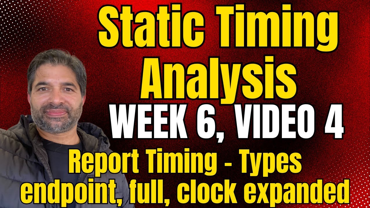 STA Series, Week 6, Video 4, Report Timing types - endpoint, full, full ...