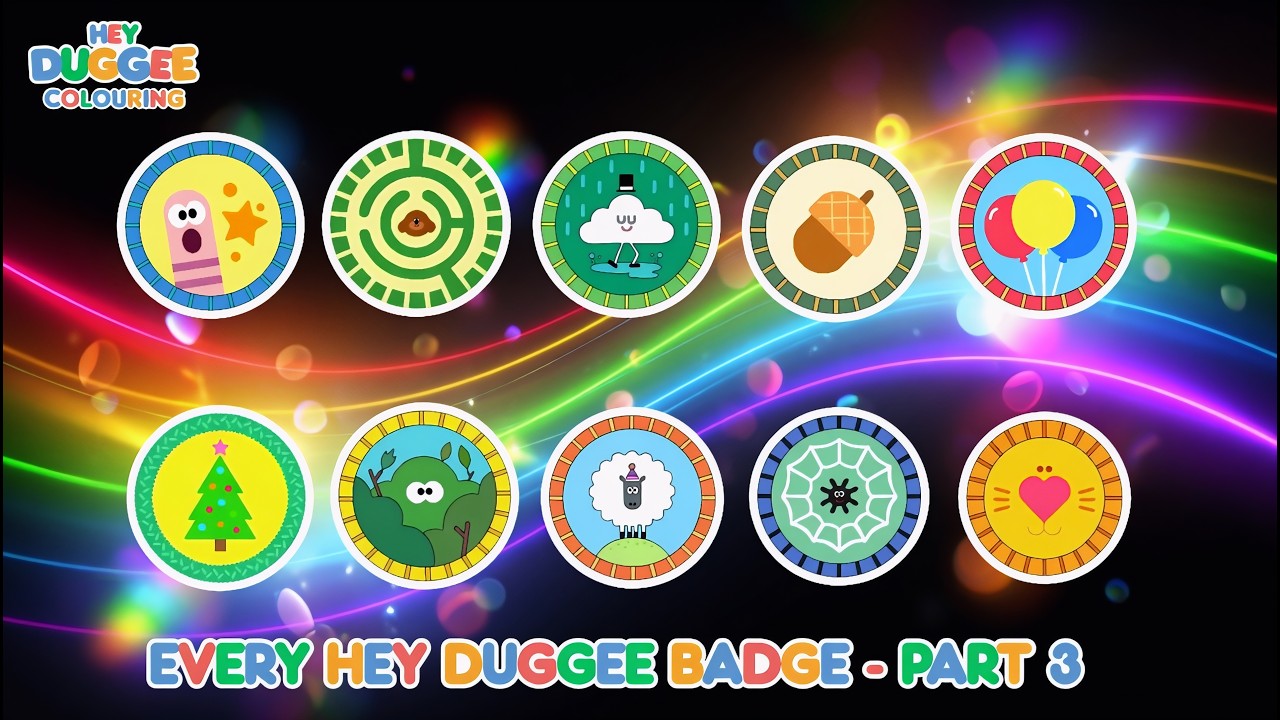 Colouring | Every Hey Duggee Badge - Part 3 - YouTube