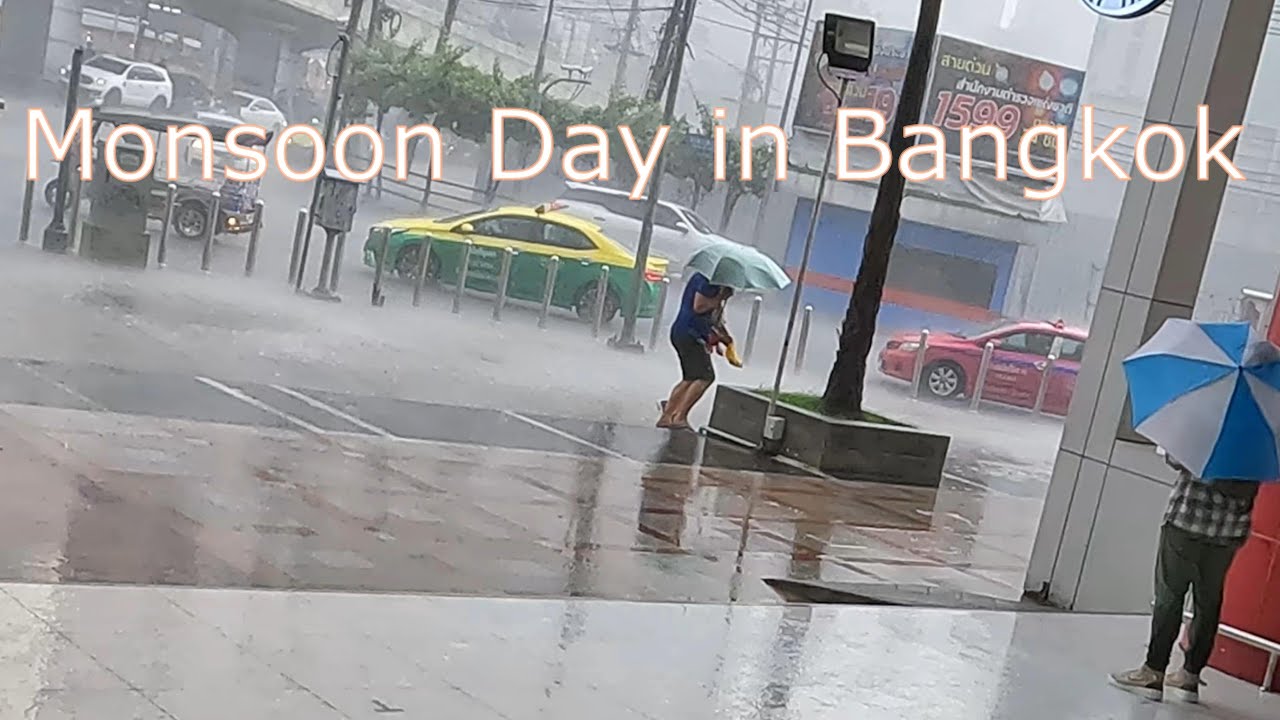 Monsoon Day in Bangkok - YouTube