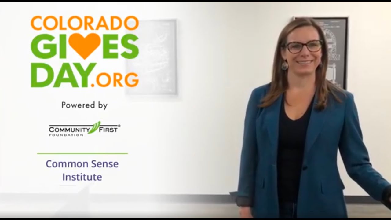 Colorado Gives Day - Common Sense Institute - YouTube