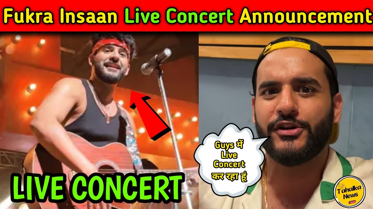 🎤 Fukra Insaan Live Concert Announcement | Fukra Insaan Big ...