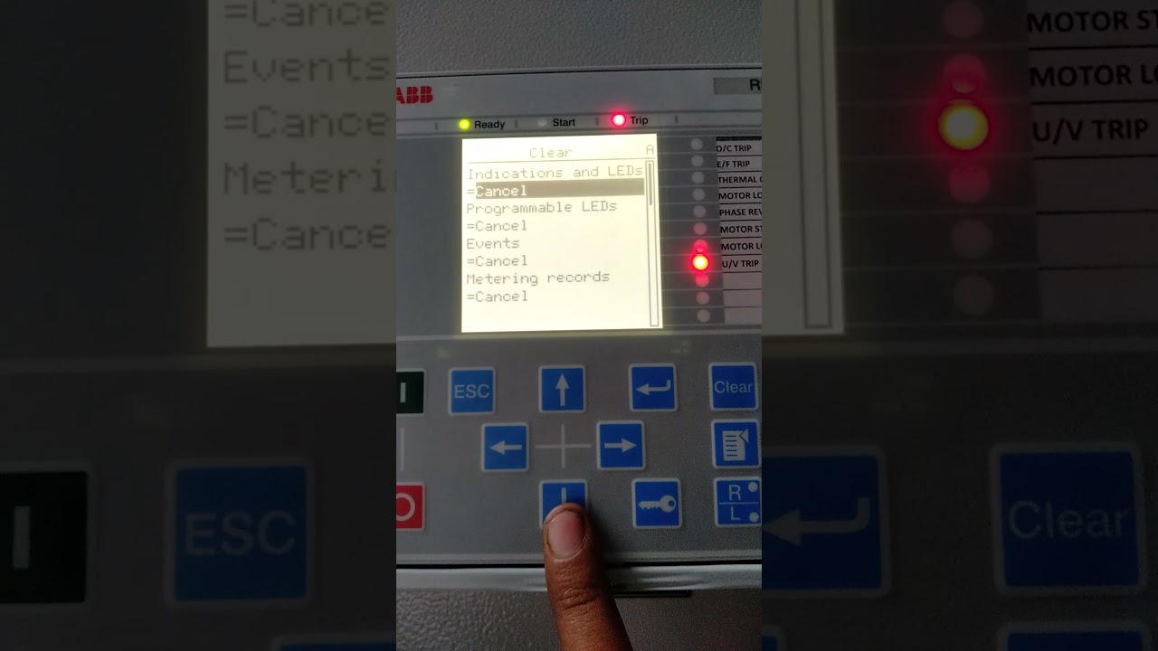 REM 615 RELAY RESET PROCESS - YouTube