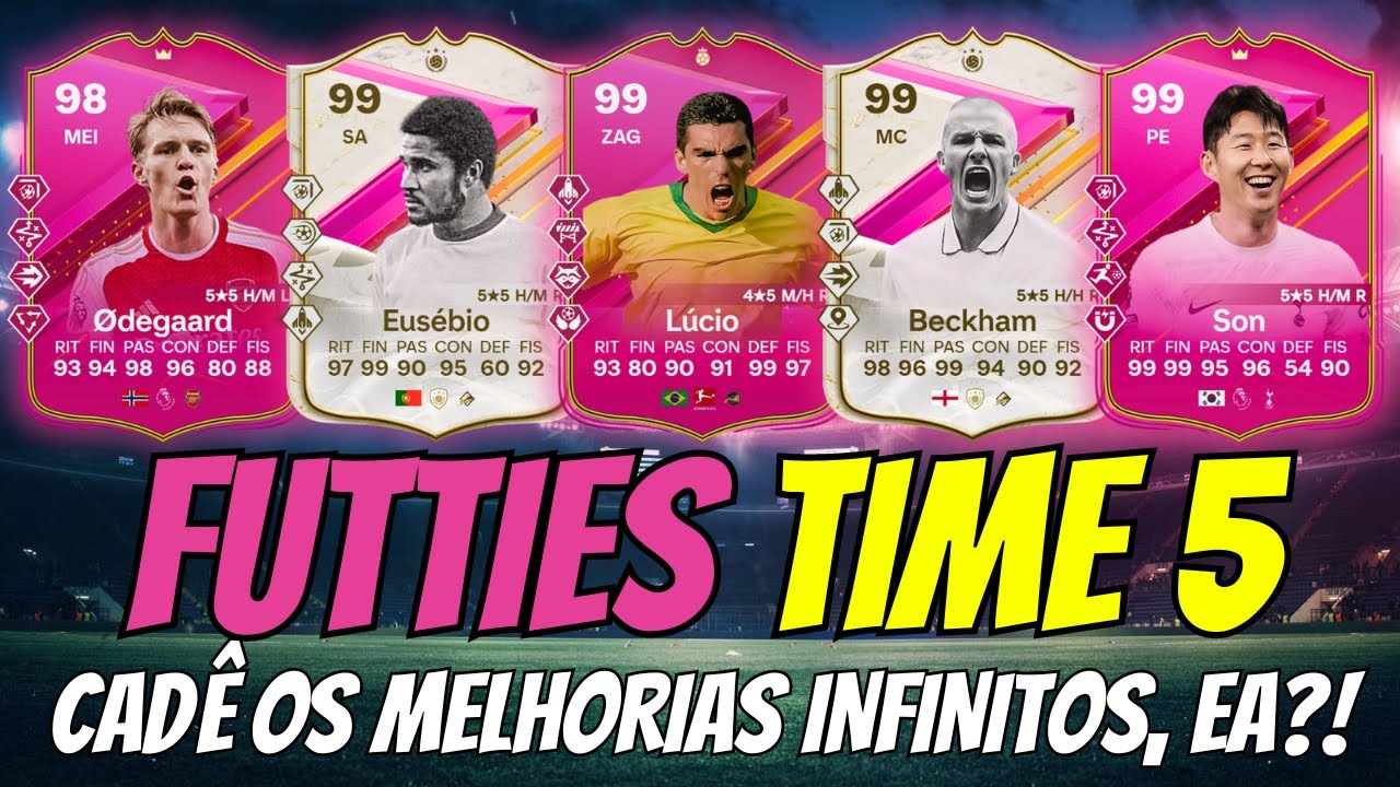 O TIME 5 DO FUTTIES CHEGOU COM SON 99, LÚCIO 99, EUSÉBIO 99 E MAIS ...