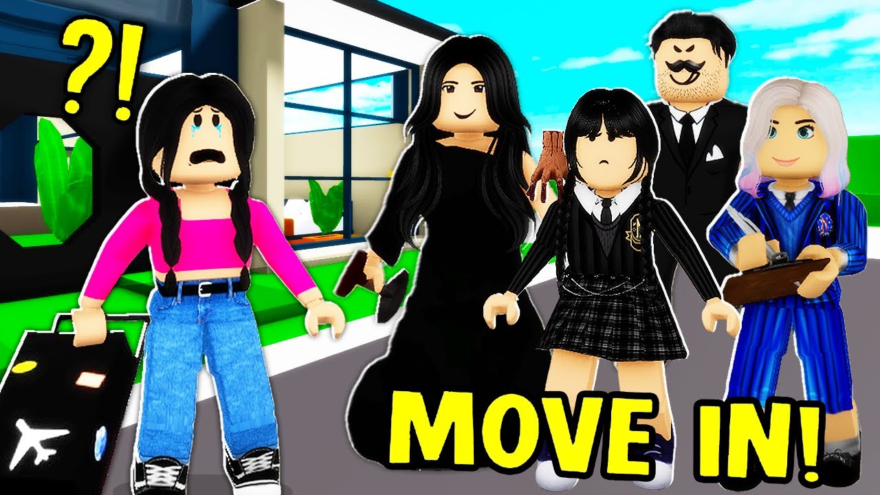 I got ADOPTED by WEDNESDAY ADDAMS FAMILY.. (Brookhaven 🏡RP) - YouTube