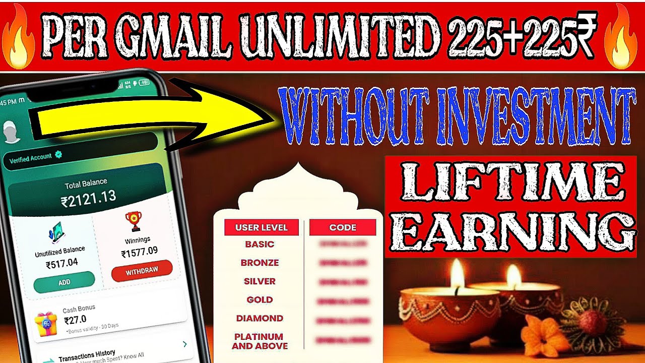 PER EMAIL UNLIMITED 225₹+225₹ | NEW DIWALI LOOT | #smartearning #easyearning #tricksforearning ...