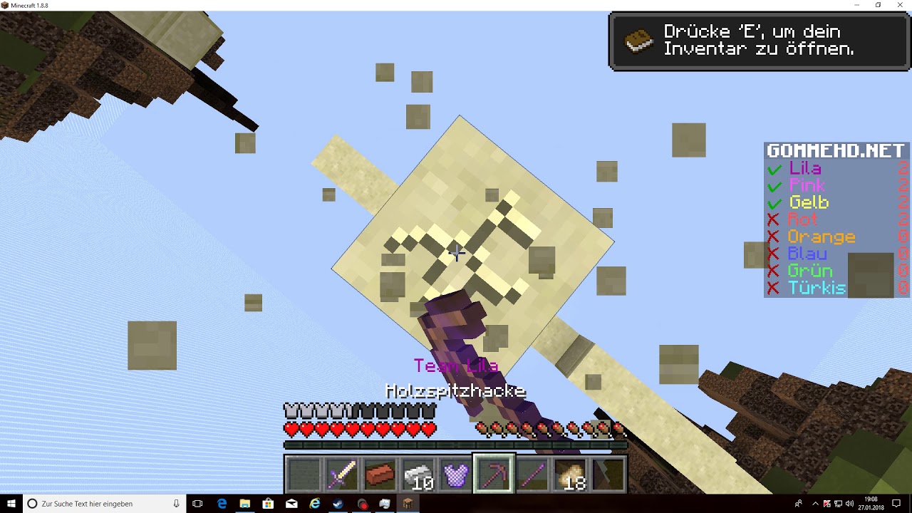 minecraft letsplay deutsch auf dem gomme bed wars zocken - YouTube