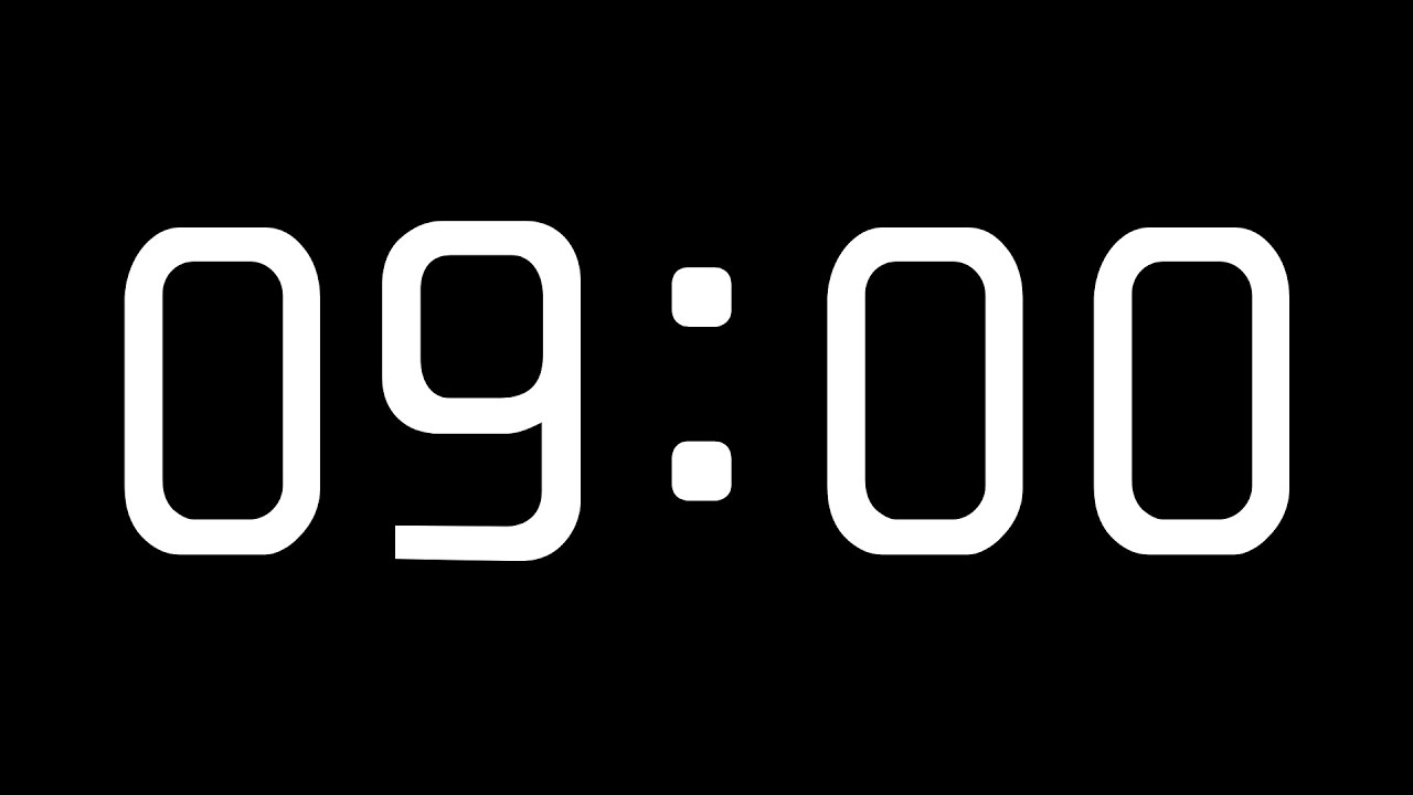 9 minutes timer WITH ALARM - YouTube