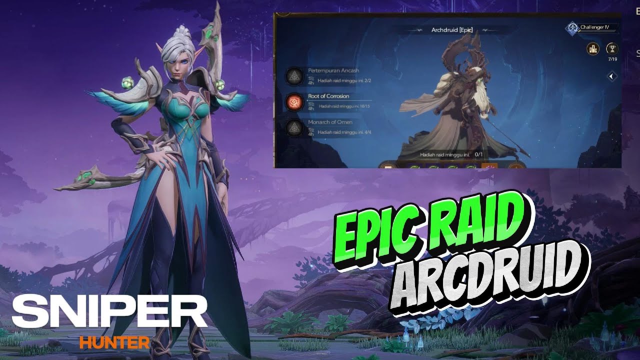 TARISLAND Sniper Hunting - Arcdruid (EPIC RAID) - YouTube