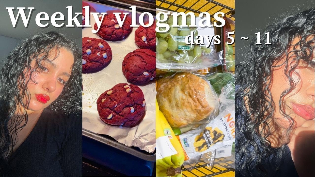 weekly vlogmas | BIPOC content creator struggles, curly hair routine ...