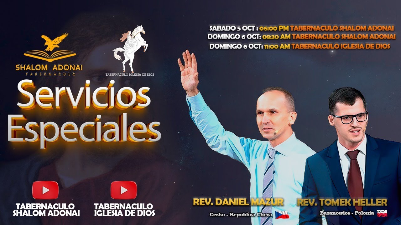 SERVICIO ESPECIAL SABADO REV. DANIEL MAZUR REPUBLICA CHECA 05/10/2024 - YouTube
