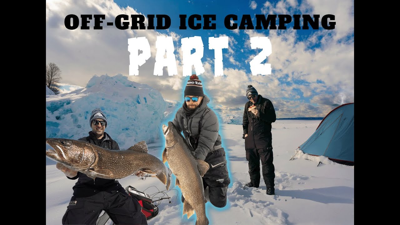 Ice camping, Sauna, Northern lights and Lake Trout - Part 2 - YouTube