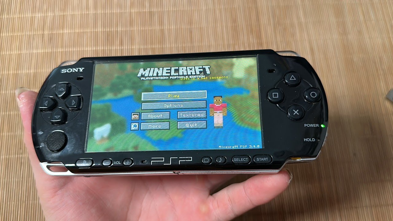 Minecraft trên PSP 3000 - YouTube