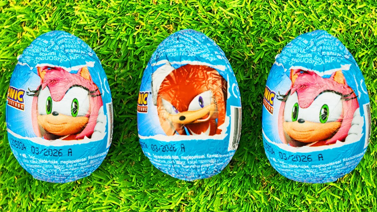 Sonic Surprise Eggs Unboxing! Chocolate & Collectibles Inside 🏁 - YouTube