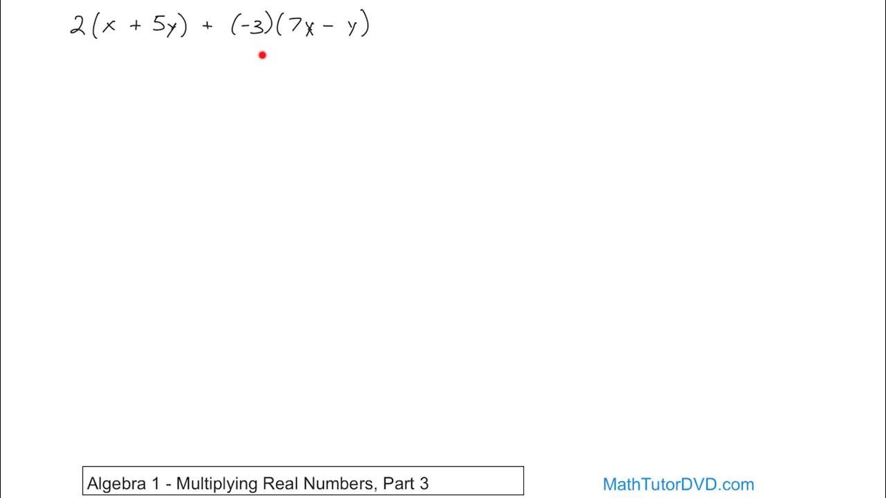 Algebra 1 Unit 2 Lesson 17 Multiplying Real Numbers, Part 3 - YouTube