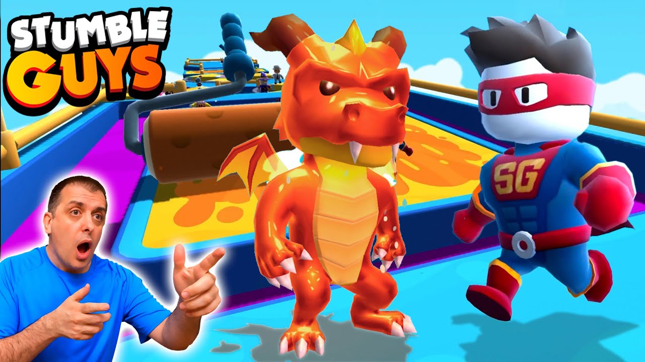 STUMBLE GUYS tengo Skin Superman pero el Dragón gana siempre! - YouTube