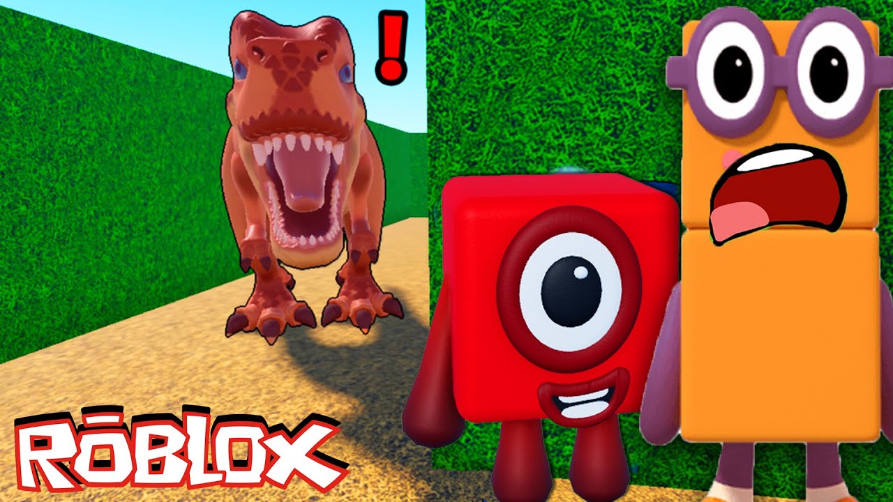 Numberblocks Play Hungry Dinosaur in Roblox! 🦖 - YouTube