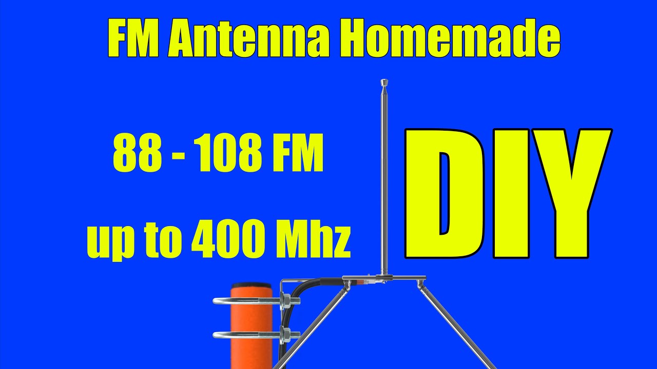 FM Dipole Antenna Equivalent Quarter Wave Antenna DIY Homemade 4K - YouTube