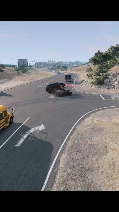 Realistic Roads & Highway Car Crashes Simulation #63 | #beamngdrive ...