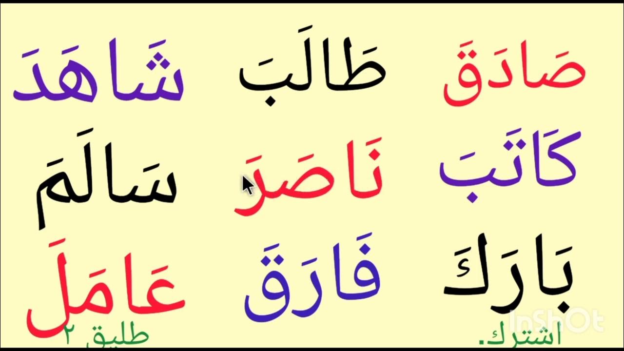 تعلم القراءة نتعلم قراءة كلمات بها مد بالالف للمبتدئين Youtube