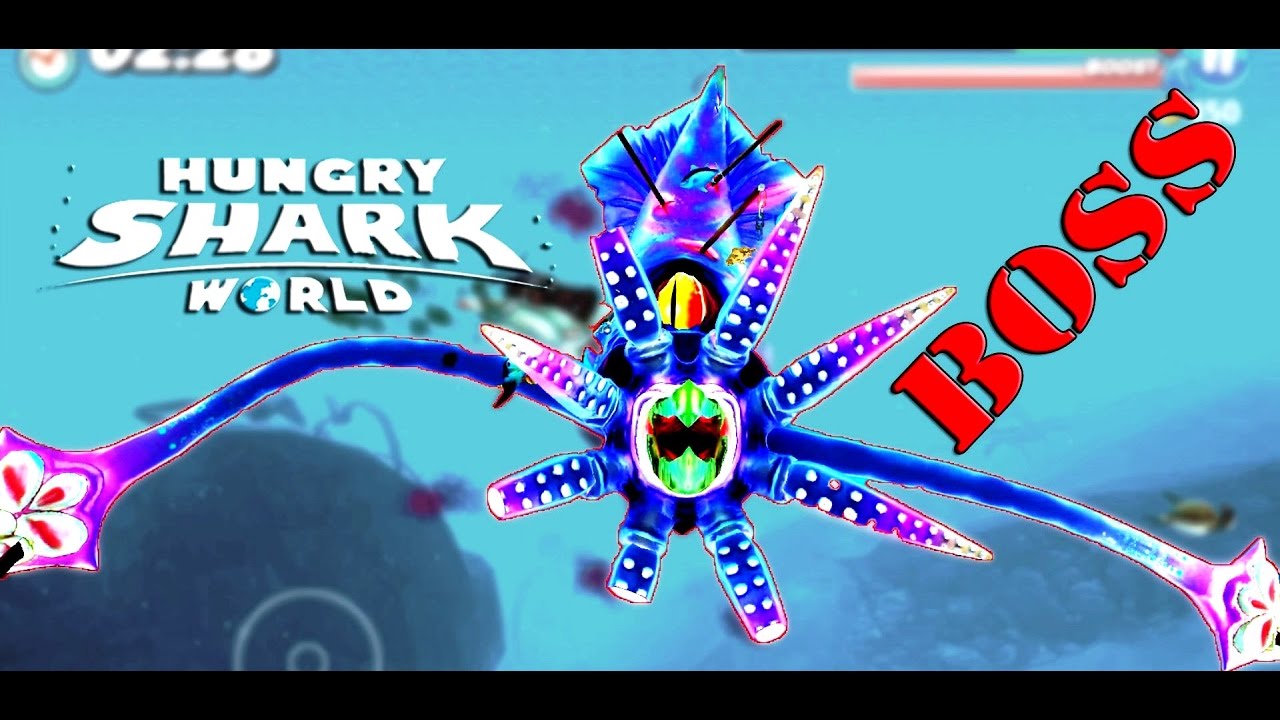 Hungry Shark WORLD COLOSSAL GIANT SQUID BOSS VS Zombie Shark - NEW ...