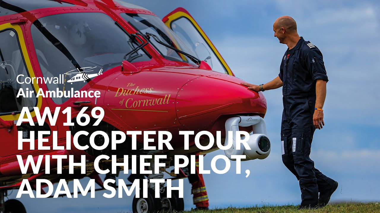AW169 Helicopter Tour with Cornwall Air Ambulance Chief Pilot, Adam ...
