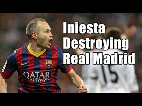 Andres Iniesta - Destroying Real Madrid - Best moments in Clasicos