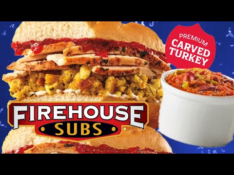 I'm Trying the Firehouse Thanksgiving Turkey Sub & more! - YouTube