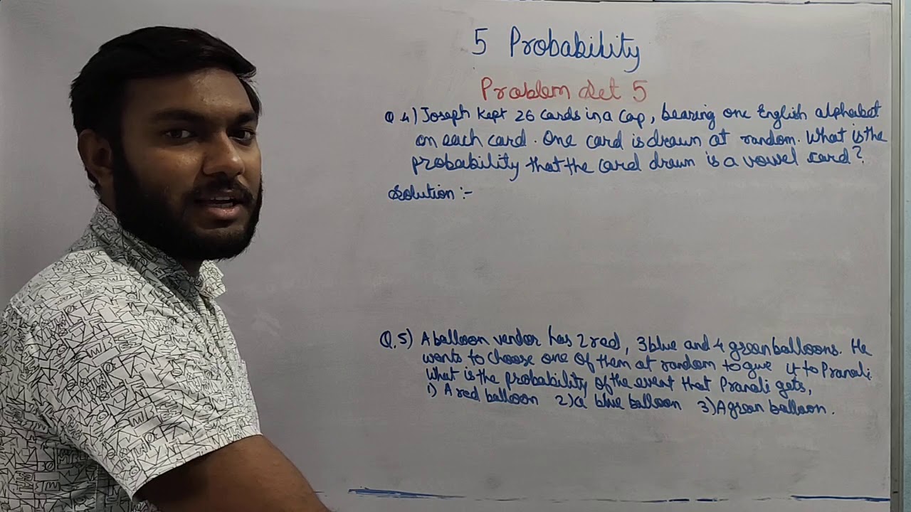 AMBITION STUDY CENTRE CH 5, PROBABILITY PART 4,MATHS 1, 10 STATE, RISHI SIR - YouTube