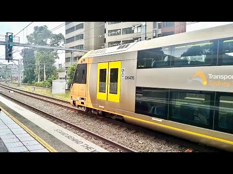 Sydney Trains WARATAH A Set Train - Strathfield station departure - YouTube